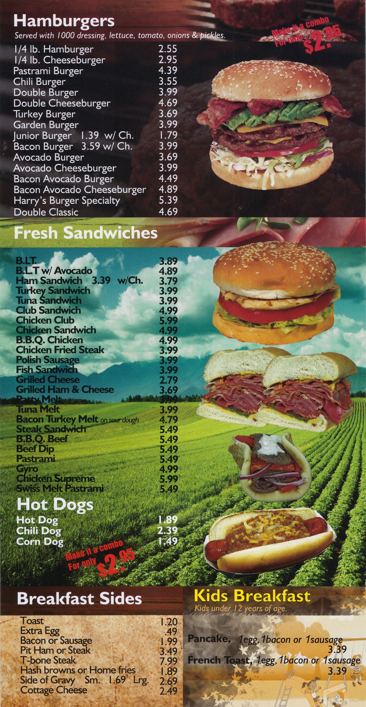 Menu - Cafe : Harrys Cafe - Huntington Beach, CA